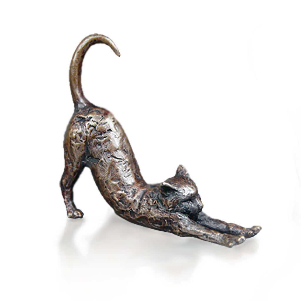 Butler & Peach Miniature Bronze Cat Stretching (2020) – Richard Cooper ...